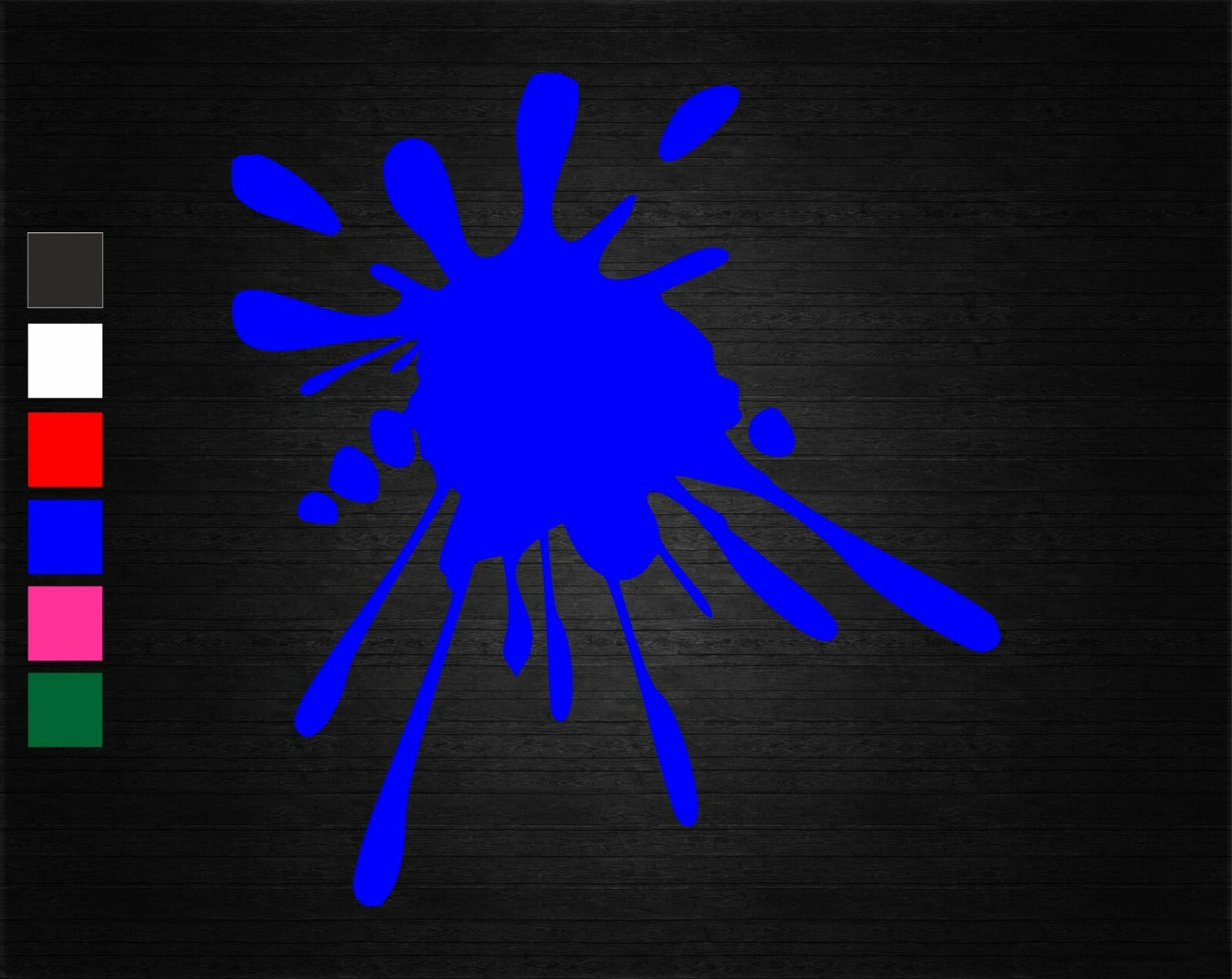 SPLAT FUNNY VINYL DECAL STICKER CAR/VAN/WALL/DOOR/LAPTOP/TABLET ...