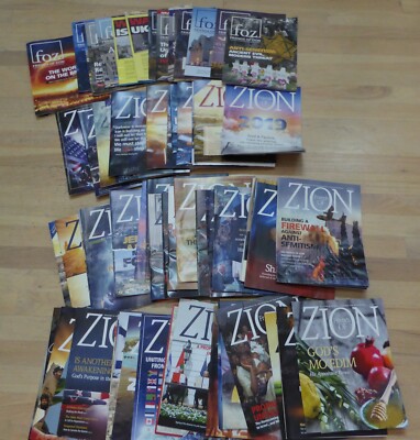 Lot 67 FRIENDS of ZION FOZ Back Issues Magazine Lot 2017 - 2024 ...