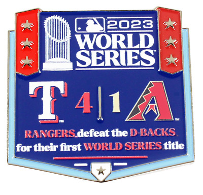 2023 Rangers World Series Commemorative Pin - Rangers vs. D-Backs ...
