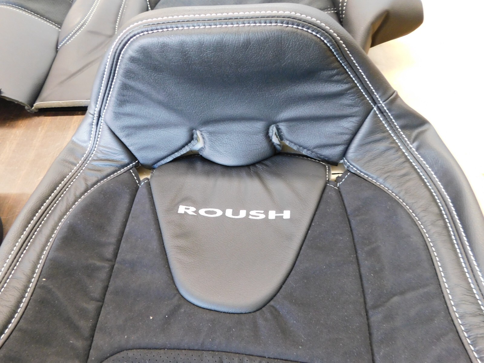 NOS OEM Roush Mustang Conv 2015 2022 Seat Covers Leather Recaro 2016 ...