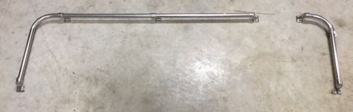 Stainless Steel Boat Transom Railing - 3 Piece Set - Straight & 2 L ...