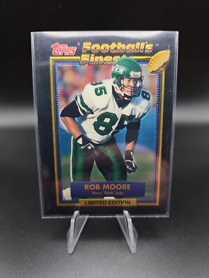 1992 Topps Finest Limited Edition #20 ROB MOORE New York Jets football ...
