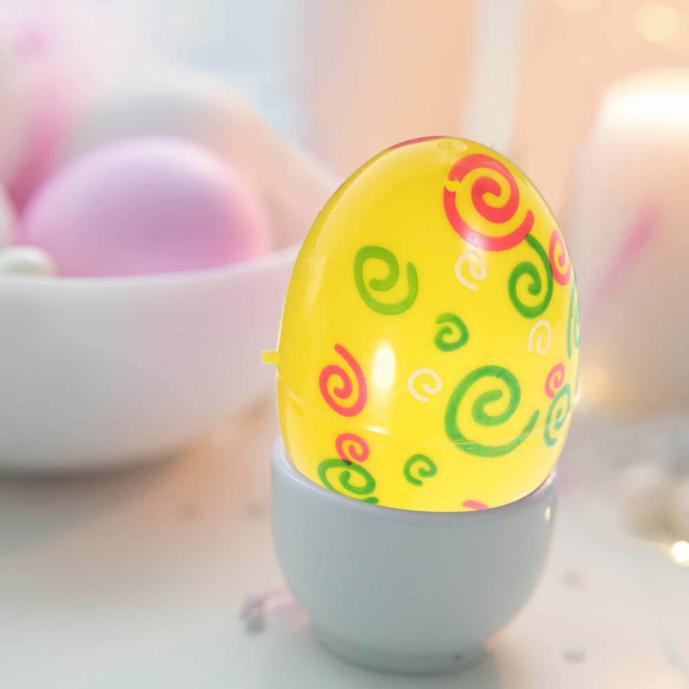 12pcs Easter Eggs Reusable Easter Egg Toys Candy Packaging Empty Eggs ...