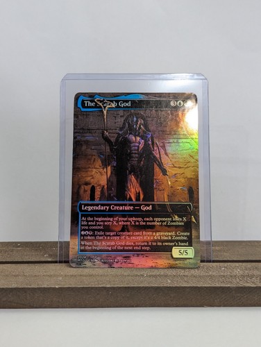 The Scarab God Foil Custom sticker on bulk MTG Commander V1 | eBay