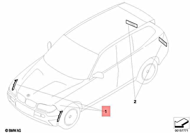 Genuine BMW E70N SUV Set Side Marker Light OEM 63147274432 | eBay