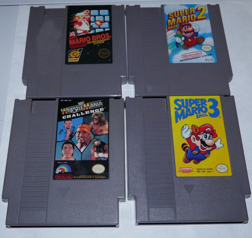 8 Nintendo Entertainment System games. NES. Super Mario Bros-Dr X Mario ...