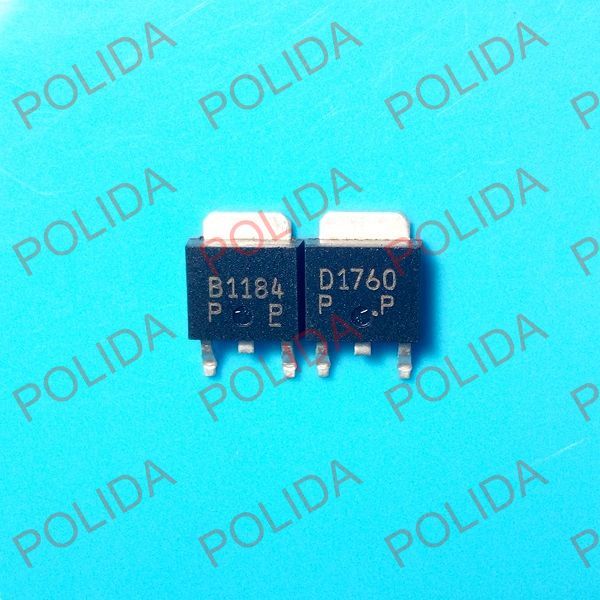 5pairs OR 10PCS ROHM TO-252 2SB1184-P/2SD1760-P 2SB1184/2SD1760 B1184 ...