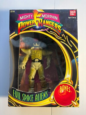 Bones Mighty Morphin Power Rangers 1994 Bandai Action Figure NEW MISB ...