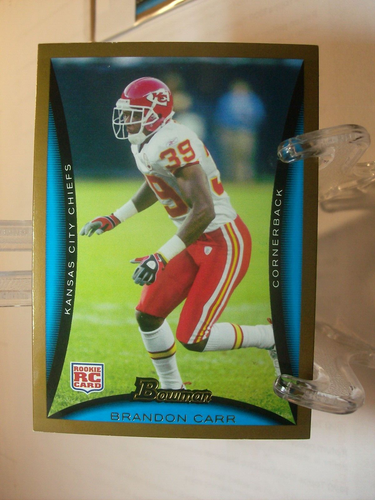 2008 Bowman Gold Football Card #150 Brandon Carr (93844) | eBay