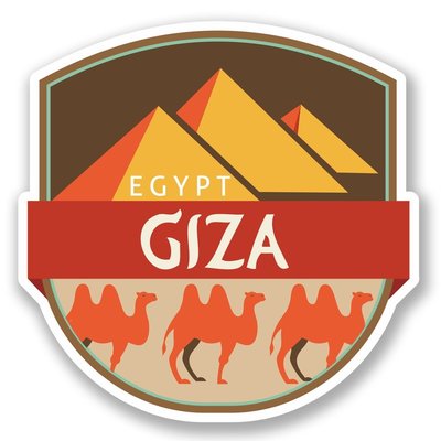 2 x Giza Egypt Vinyl Sticker Laptop Travel Luggage Car #5708Â | eBay UK