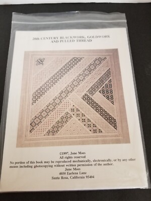 20th Century Blackwork, Goldwork & Pulled Thread Pattern and ...