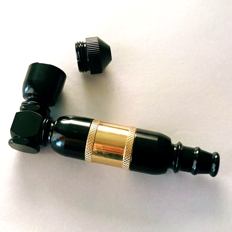 Inhale 3.5'' tobacco smoking metal pipe large chamber bowl w 10 brass ...