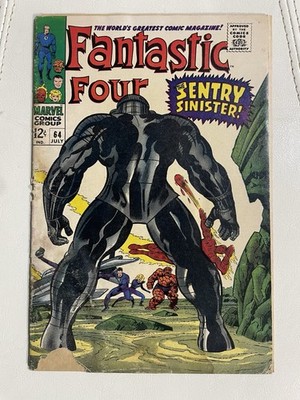 Fantastic Four #64 1967 • 1st Kree Sentry • Kirby Art • Marvel Key G | eBay