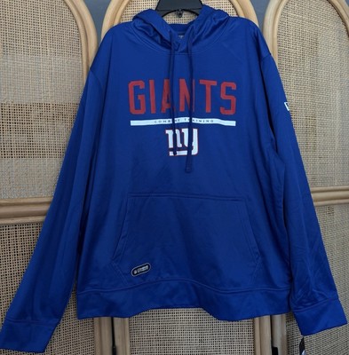 New York Giants Combine Training Hoodie Blue Size Large New Era NWT NFL ...