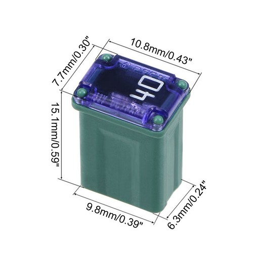 Automotive Mini Cartridge Fuse 32V 40A Female Terminal for Cars Truck ...