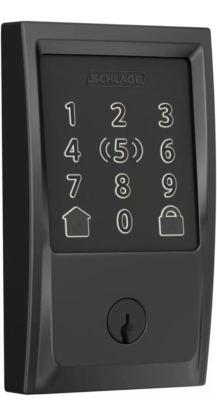 Schlage Encode Plus Deadbolt with Century Trim - Matte Black for sale ...