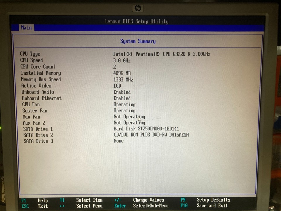 Lenovo Windows XP Pro SP3 32Bit Desktop Computer PC 4GB CD/DVDRW DUAL ...