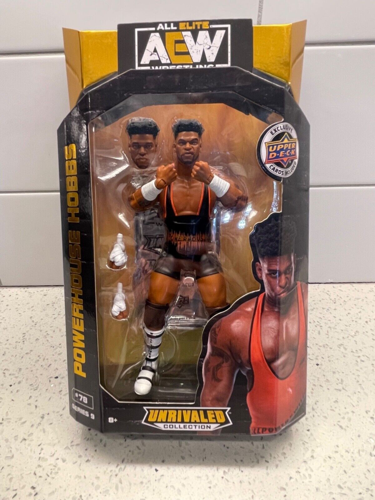 POWERHOUSE HOBBS AEW WRESTLING ACTION FIGURE UNRIVALED COLLECTION ...
