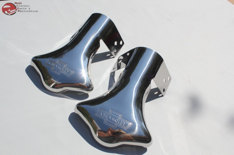 Chevy Script Bowtie Logo Custom Muffler Exhaust Tail Pipe Deflector ...