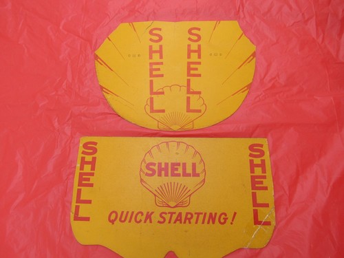 Vintage 1930s Shell Gas Oil Radiator Winter Shield Winter Frost ...