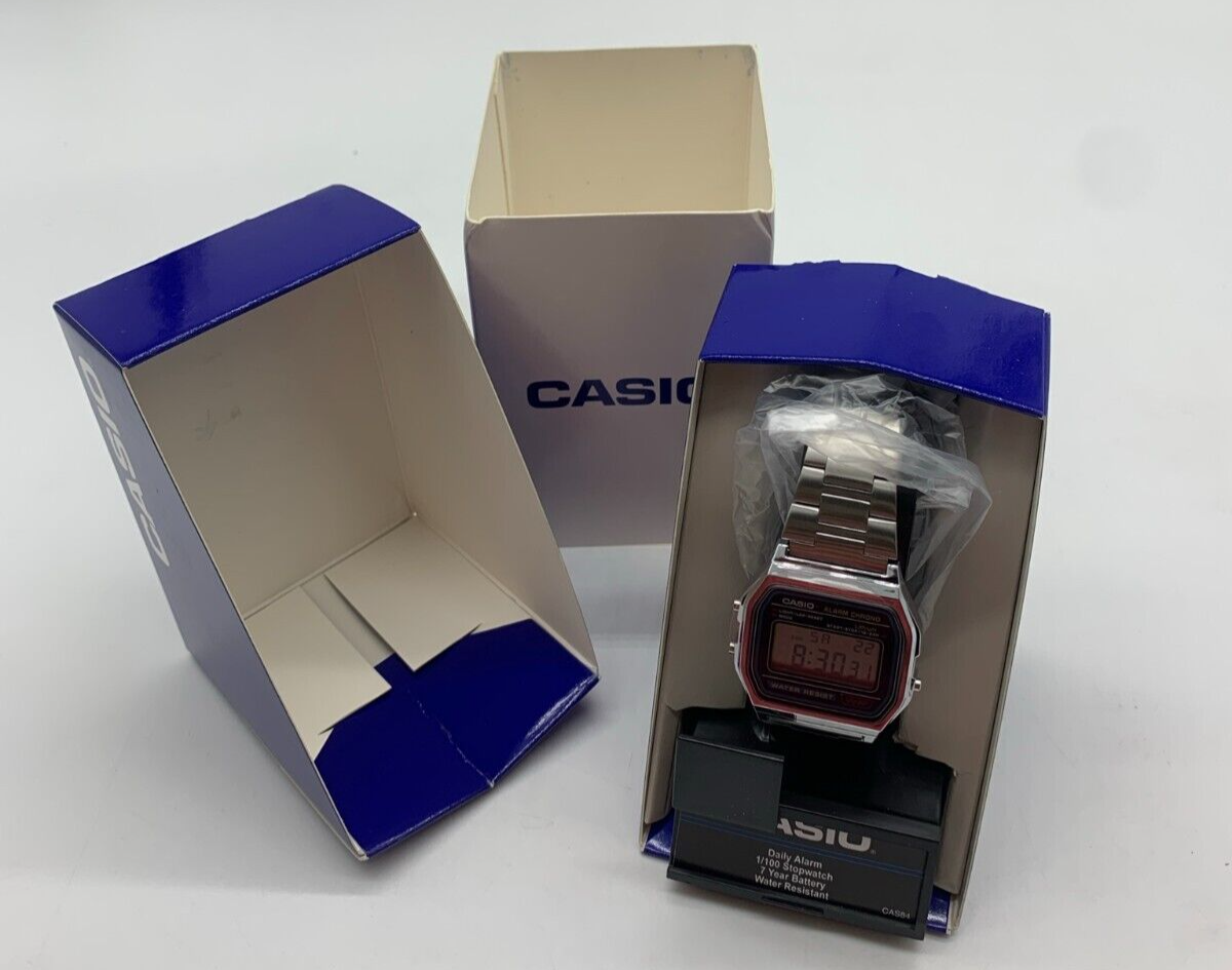 Casio Classic A158WA-1CR Wrist Watch for Men - Silver 818210909606 | eBay