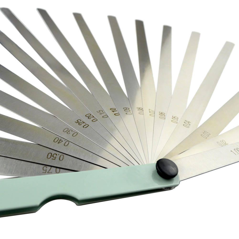 300A 17 Blades Feeler Filler Gauge Metric 0.02-1mm Thickness Gage ...