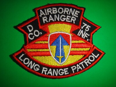 Vietnam War Patch D Co. 75th Infantry AIRBORNE RANGER IIFFV LONG RANGE ...