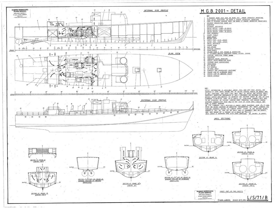 FAIRMILE F. Schnellboot. Bauplan | eBay