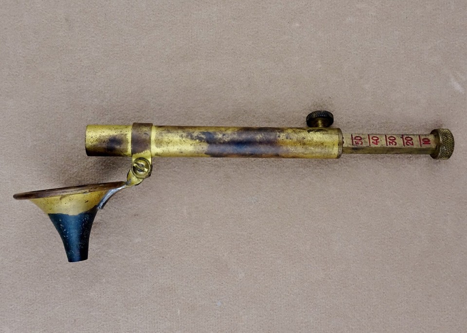 Muzzle-Loader Rifle Brass Powder Measure w Pouring Funnel - 110 Grain ...