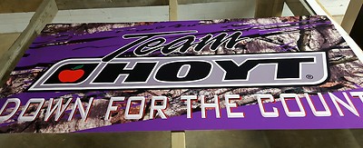 Team Hoyt Banner Full Color Custom Archery Bow Shop Display Sporting ...