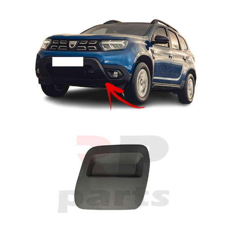 FOR DACIA DUSTER 17-23 NEW FRONT BUMPER TOW HOOK COVER CAP BLACK LEFT ...