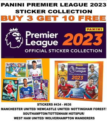 PANINI PREMIER LEAGUE 2023 STICKERS COLLECTION - #434 - #636 MAN UTD ...
