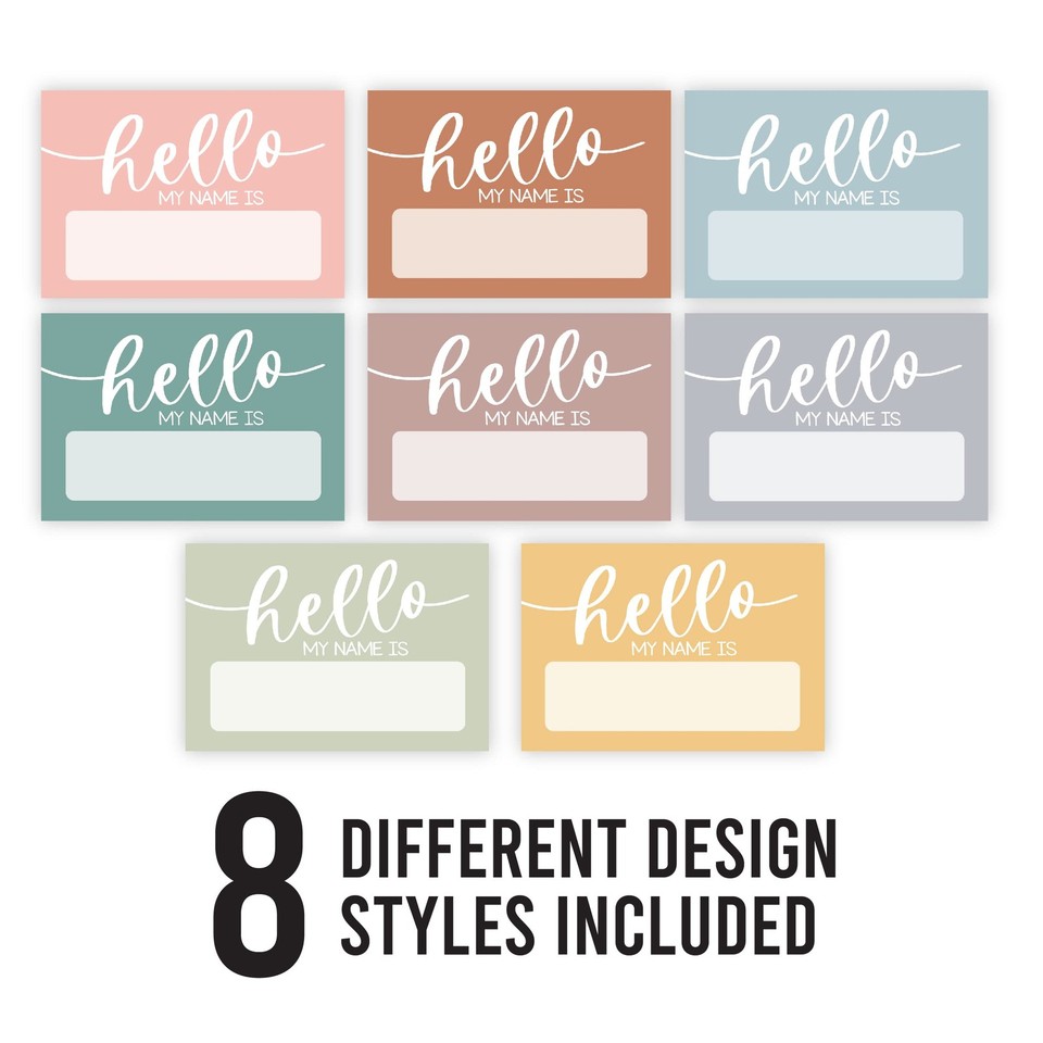 Name Tags Sticker - 56 Nametags for Classroom, Name Tag Stickers for ...