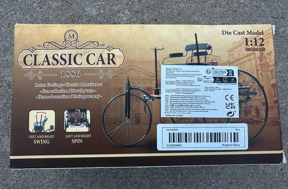Classic Chariot Car 1886 | eBay