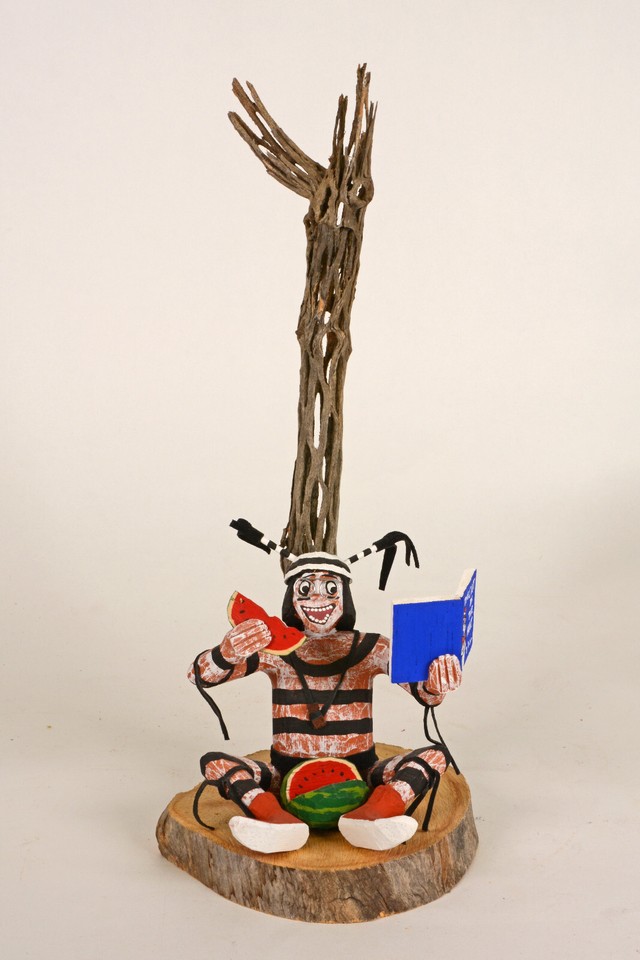 Hopi or Navajo Carved Sitting Koshare Clown Kachina | eBay