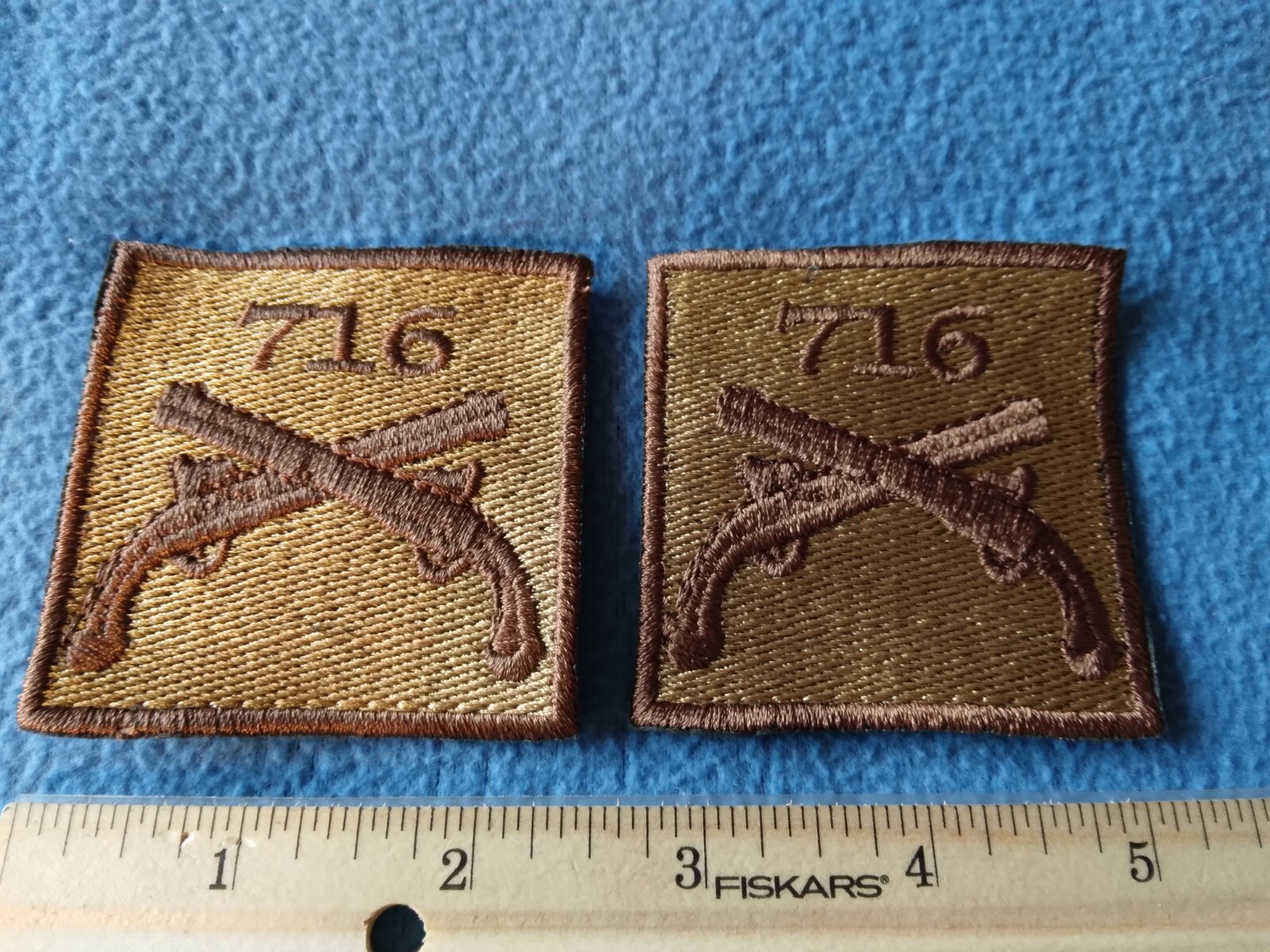PAIR OF-716th MP Military Police Bn 101st Airborne Patches - 2 1/2 by 2 ...