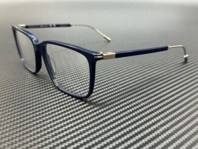 GUCCI GG1273O 003 Blue Ruthenium Men's Medium Eyeglasses | eBay