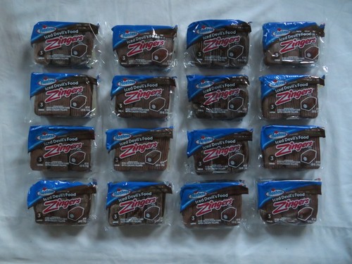 (16) Packs Hostess Zingers Iced Devil's Food Cake 3 Per 3.81 Oz Packs ...