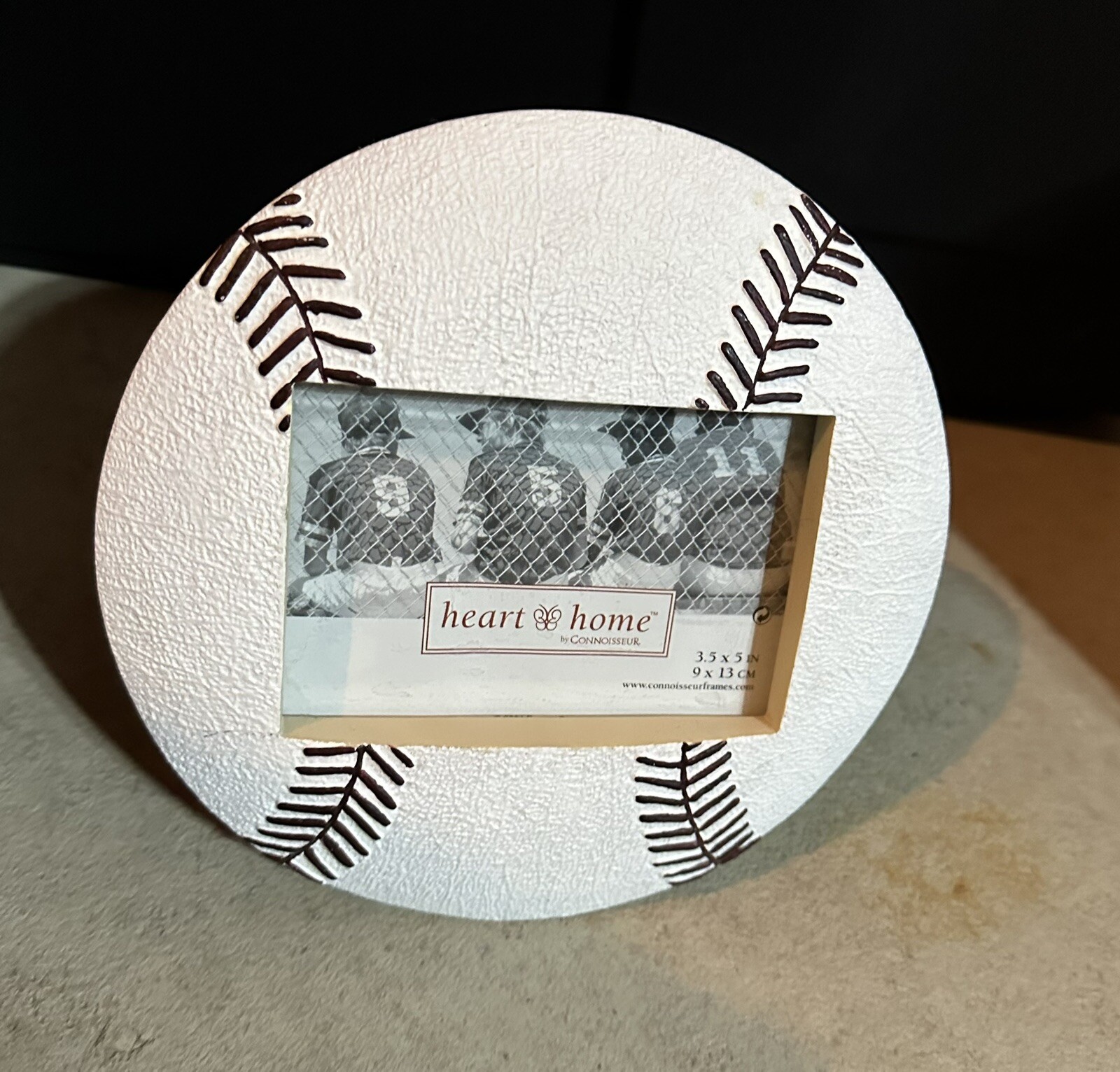Baseball Softball Circle Picture Frame 3.5 X 5 Inch Photo White | eBay