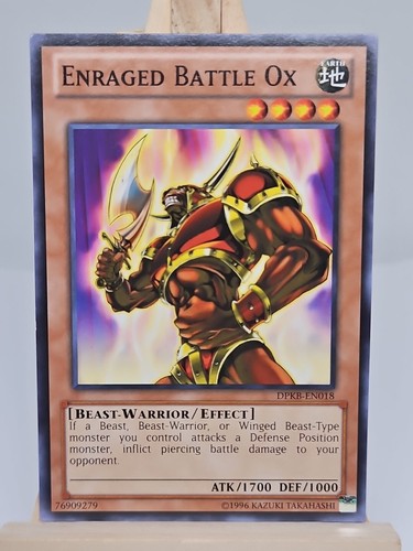 Yu-Gi-Oh! TCG Enraged Battle Ox - Kaiba - DPKB-EN018 Unlimited Common ...
