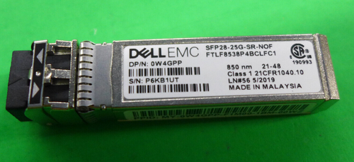 Genuine Dell SFP28-25G-SR-NOF Transceiver Assembly FTLF8538P4BCLFC1 ...
