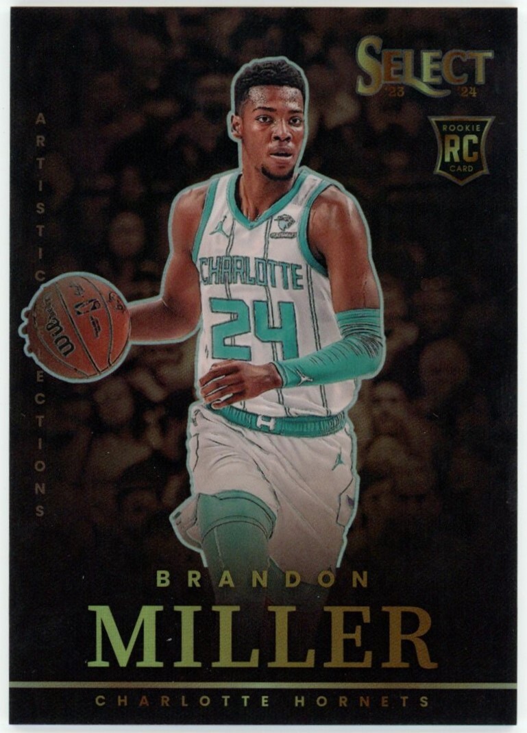 Brandon Miller 2023-24 Panini Select Artistic Impressions Silver Prizm ...