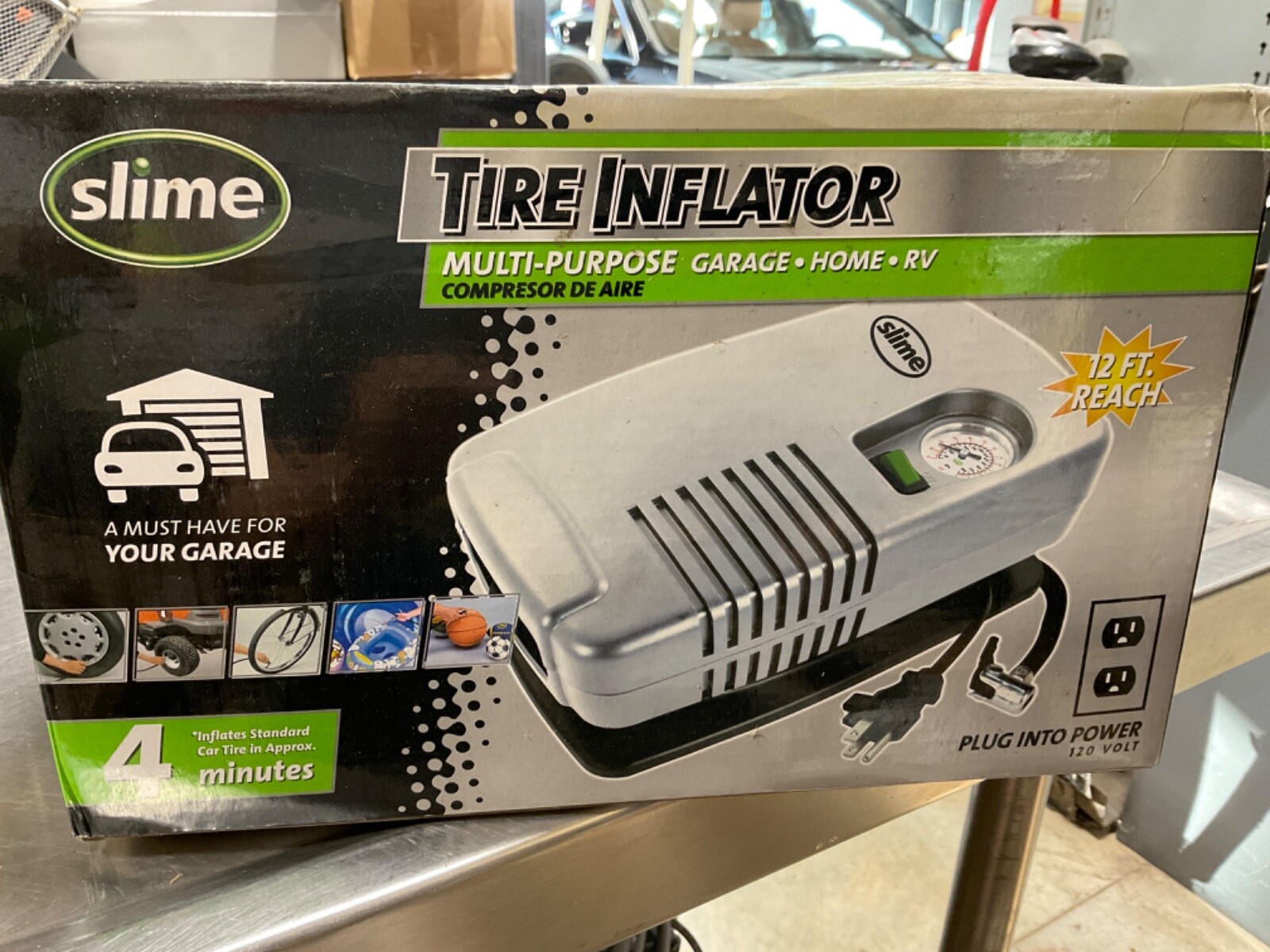 Slime 40025 12V Digital Tire Inflator NEW | eBay
