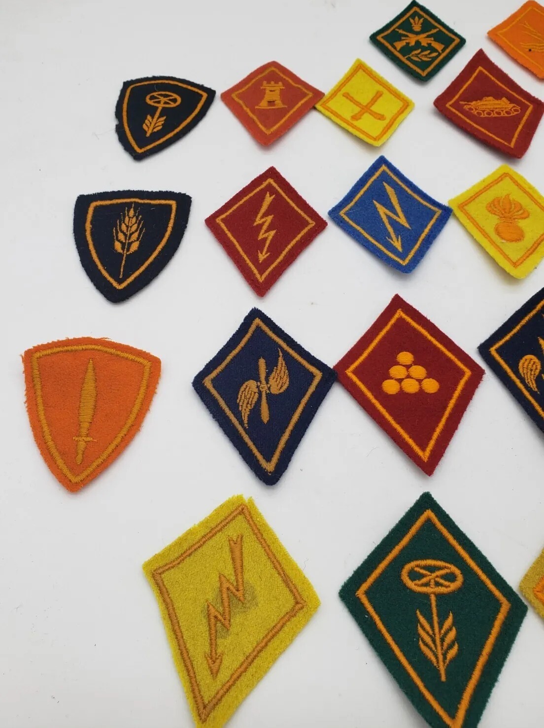 Swiss Army uniform collar tabs Infantry duty uniform patch Lot Wool ...