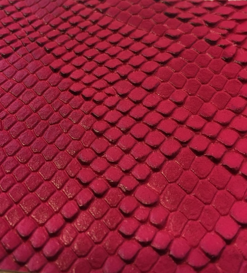 SHIPS FOLDED SNAKE SKIN SCALE 3D Texture Faux Leather Upholstery Vinyl ...