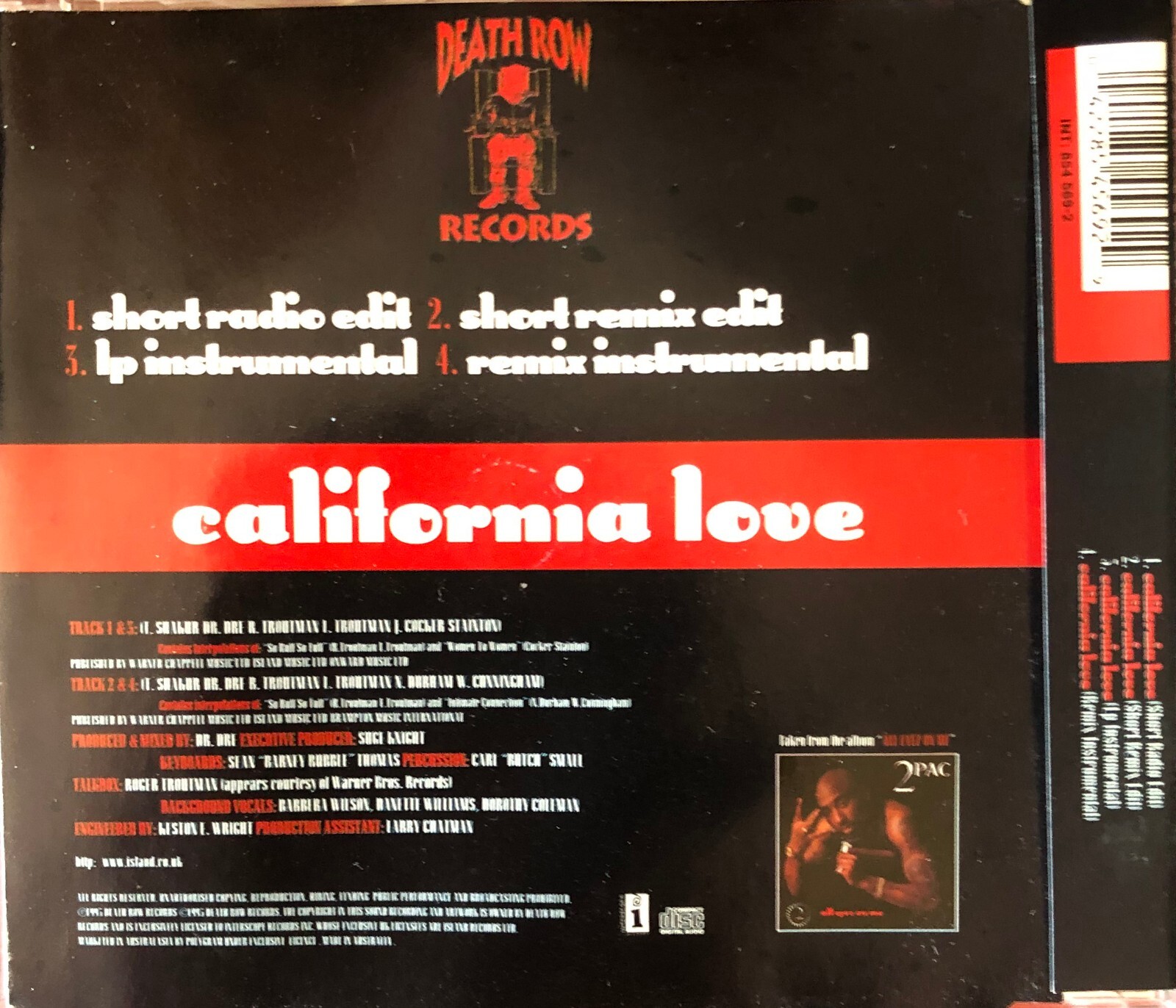 California Love by 2 Pac (CD, 1995) for sale online | eBay