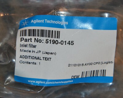New in Box Agilent Inlet Filter 5190-0145 | eBay