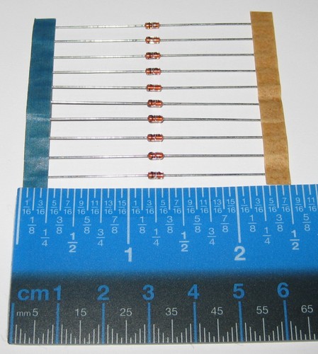 10 X 5.1 V Zener Diodes - Diodes Inc 1N5231B - 500mW - DO-35 Case - Lot ...