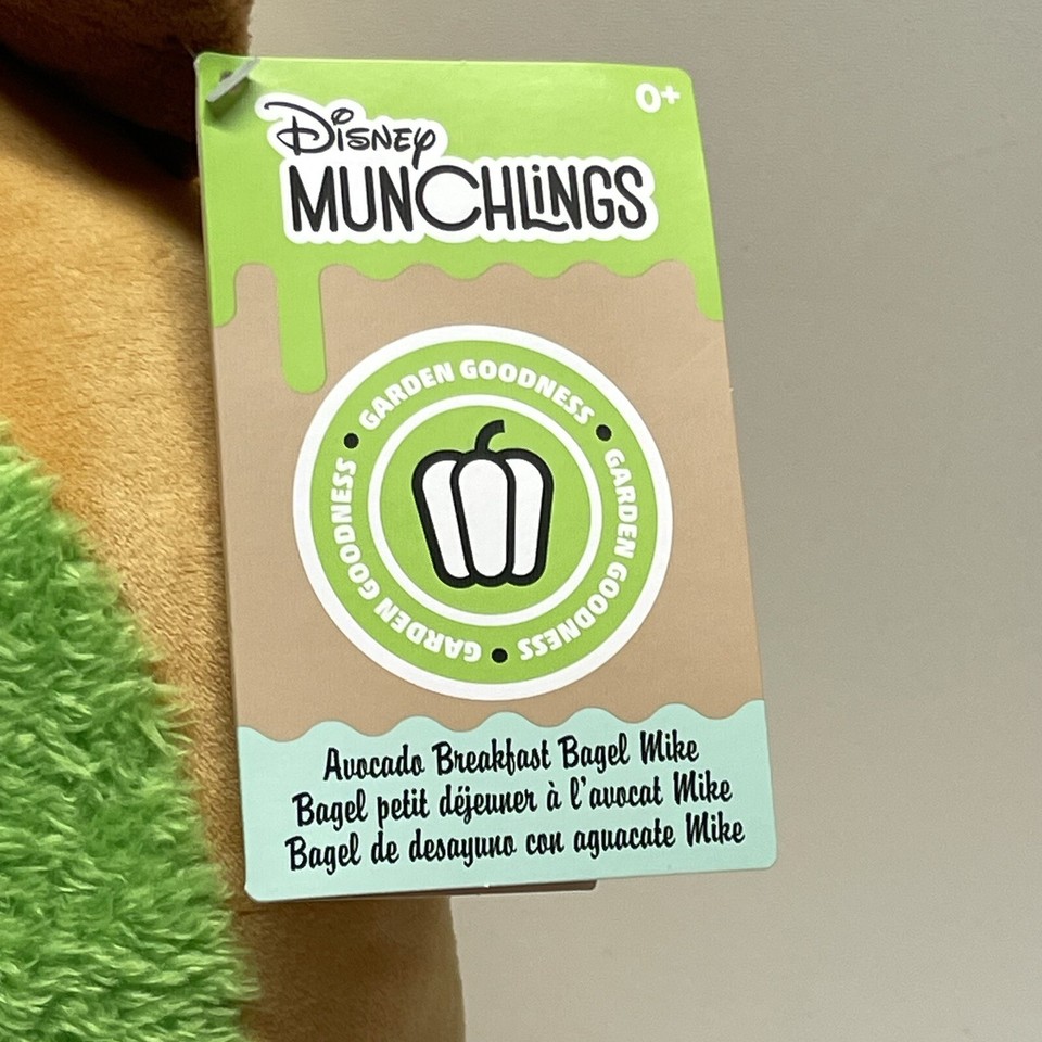 Disney Munchlings 13” Mike Wazowski Avocado Breakfast Bagel Monsters ...