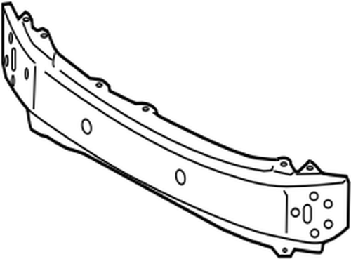 52131-52280 Toyota Reinforcement, front bumper 5213152280, New Genuine ...